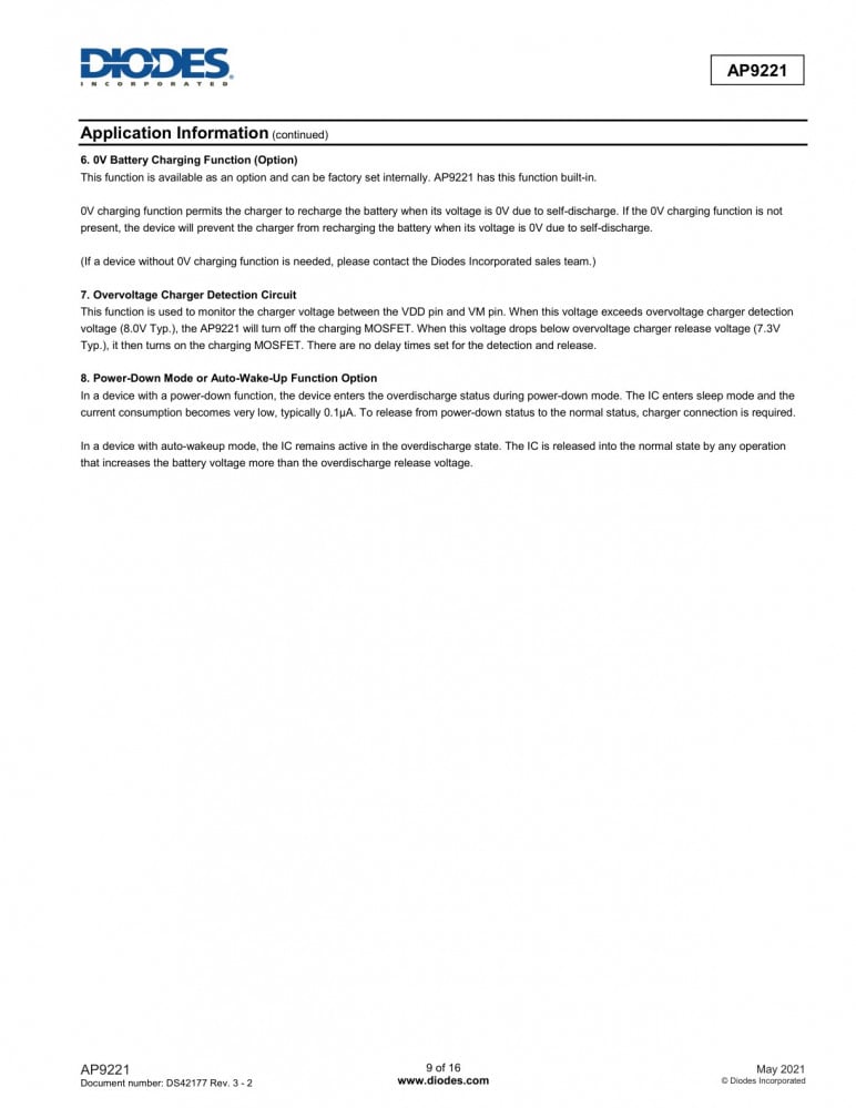 AP9221 datasheet page 9