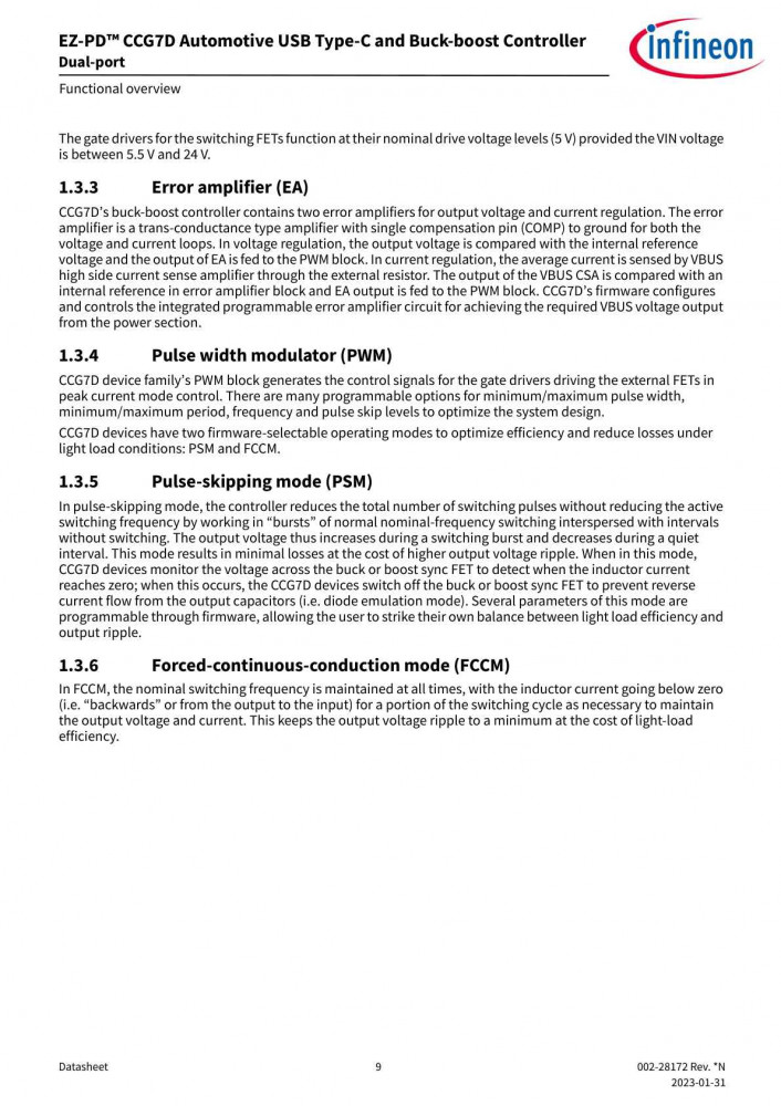 CYPD7299-68LDXS document page 9