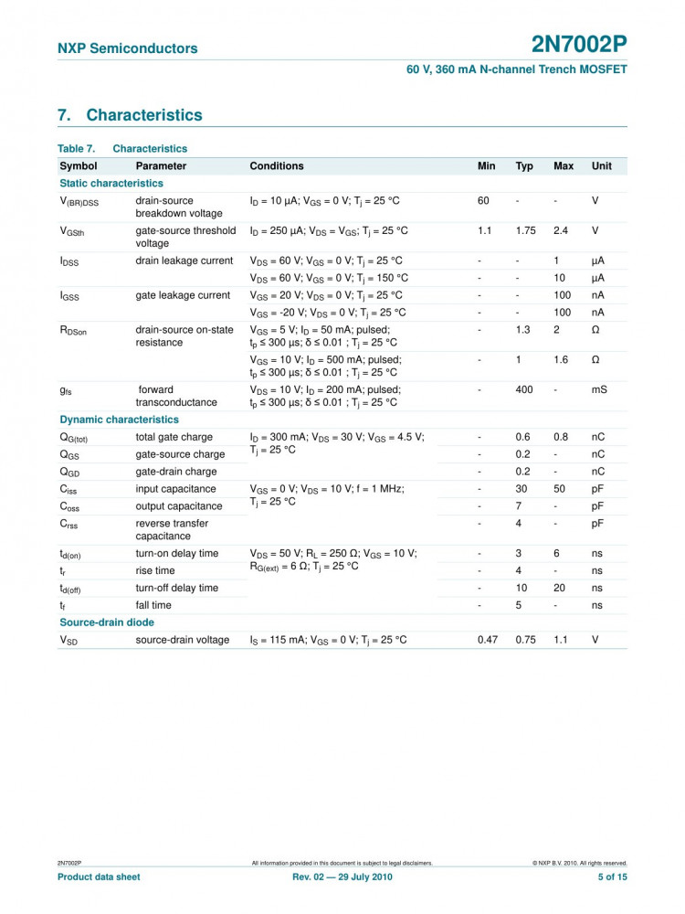 2N7002P,215 datasheet page 5