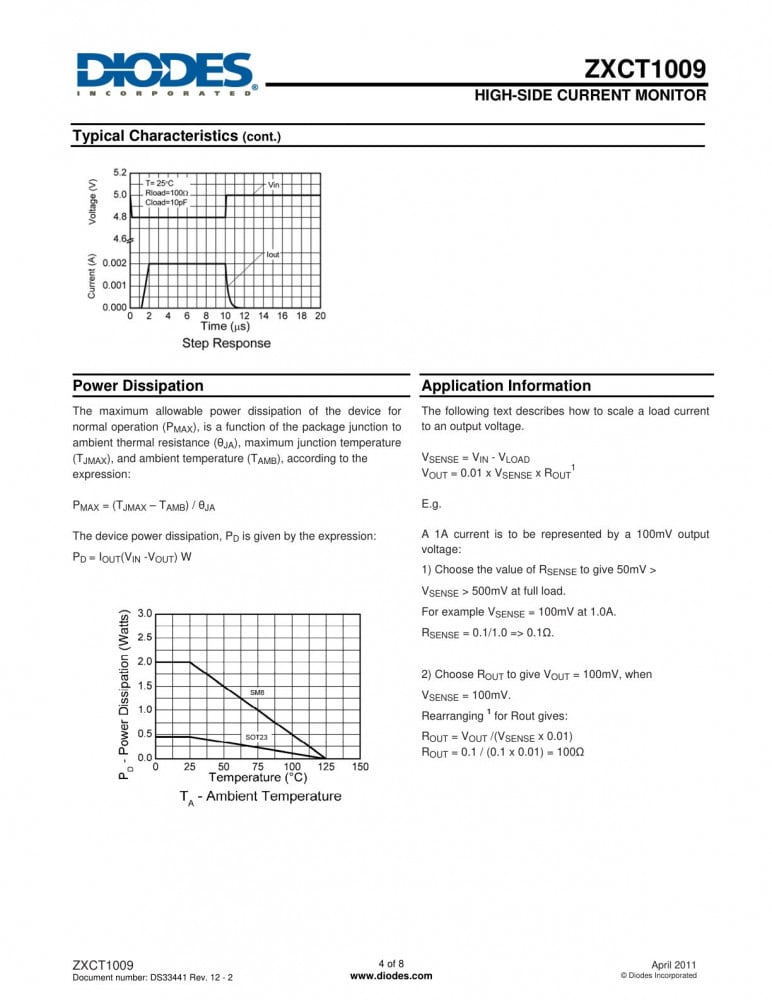 ZXCT1009FTA datasheet page 4