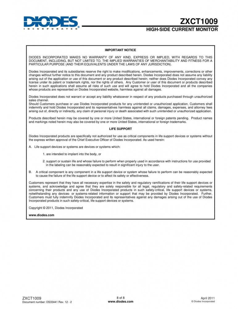ZXCT1009FTA datasheet page 8