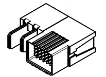 2.00mm, 5.50mm Pitch EXTreme Ten60Power Right-Angle Plug Assembly, 30 Signal Circuits, 2 Power Circuits for sale