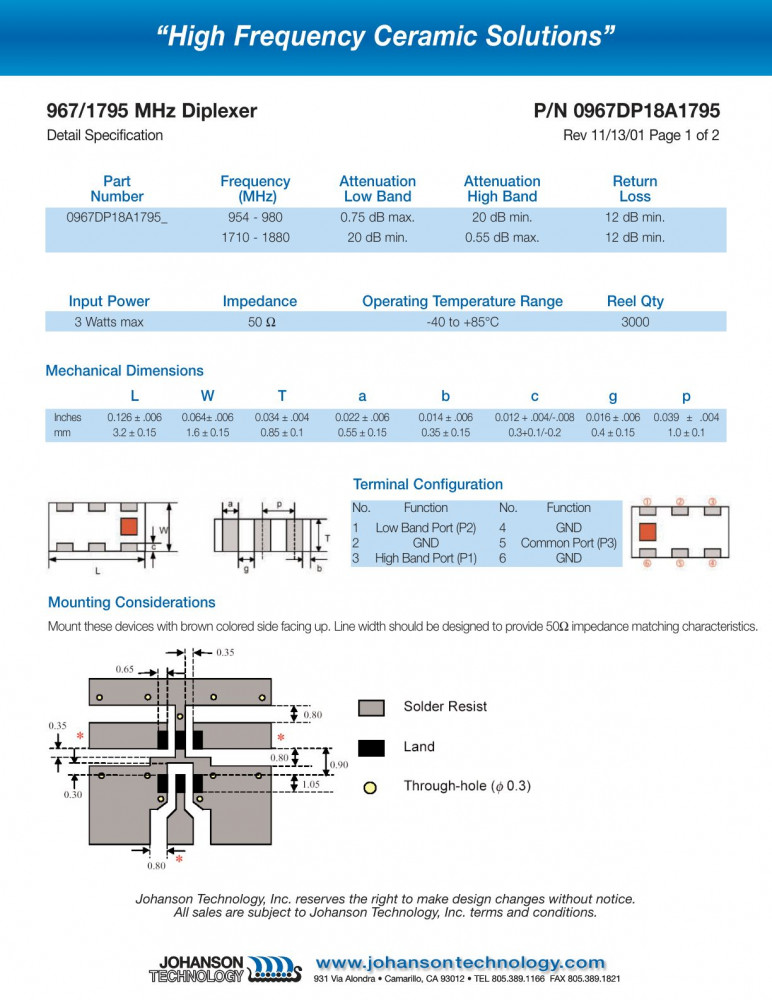 0967DP18A1795E datasheet page 1