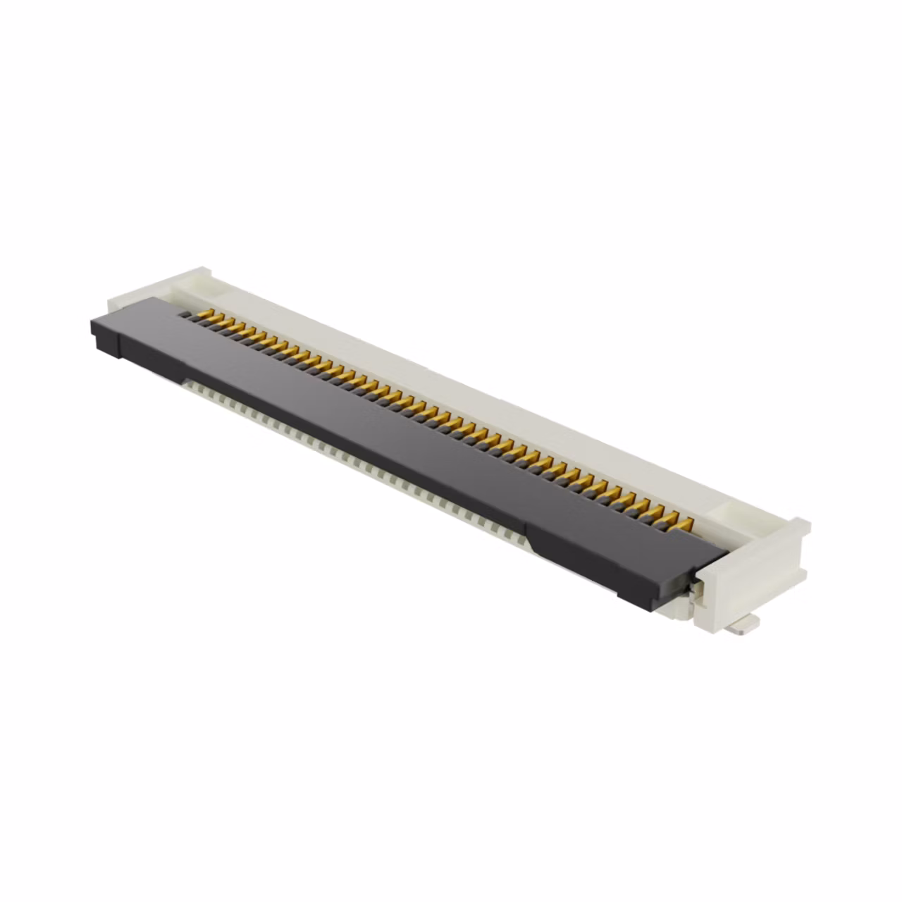 Easy-On FFC/FPC Connector, 0.50mm Pitch, FD19 Series, Right-Angle, Bottom Contact, 1.90mm Height, 40 Circuits, 150°C Operating Temperature,  Gold over Nickel Plating for sale