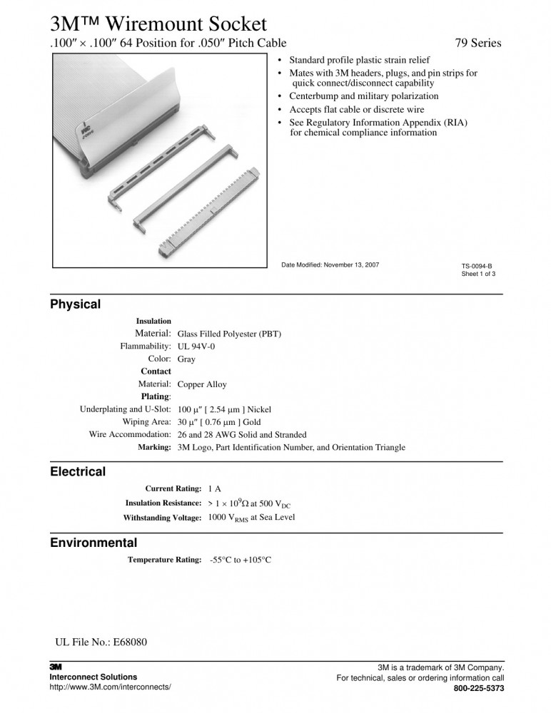 3M 7964-6500EC technical document page 1
