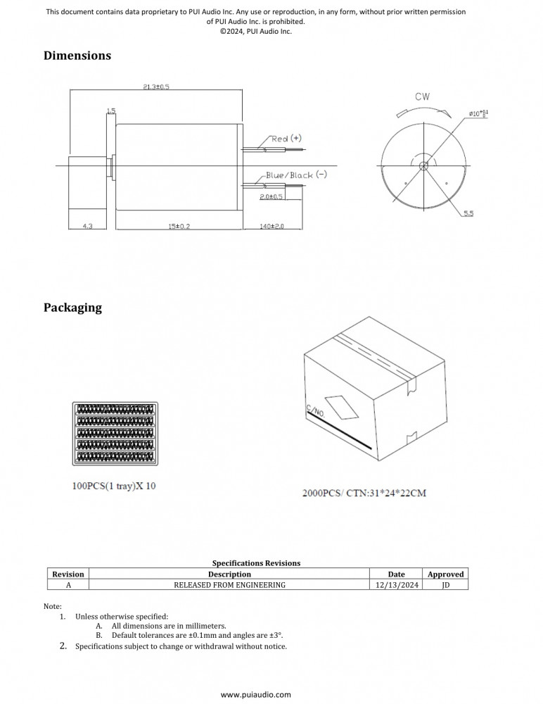 HD-EMB2110-LW140 datasheet image, page 3