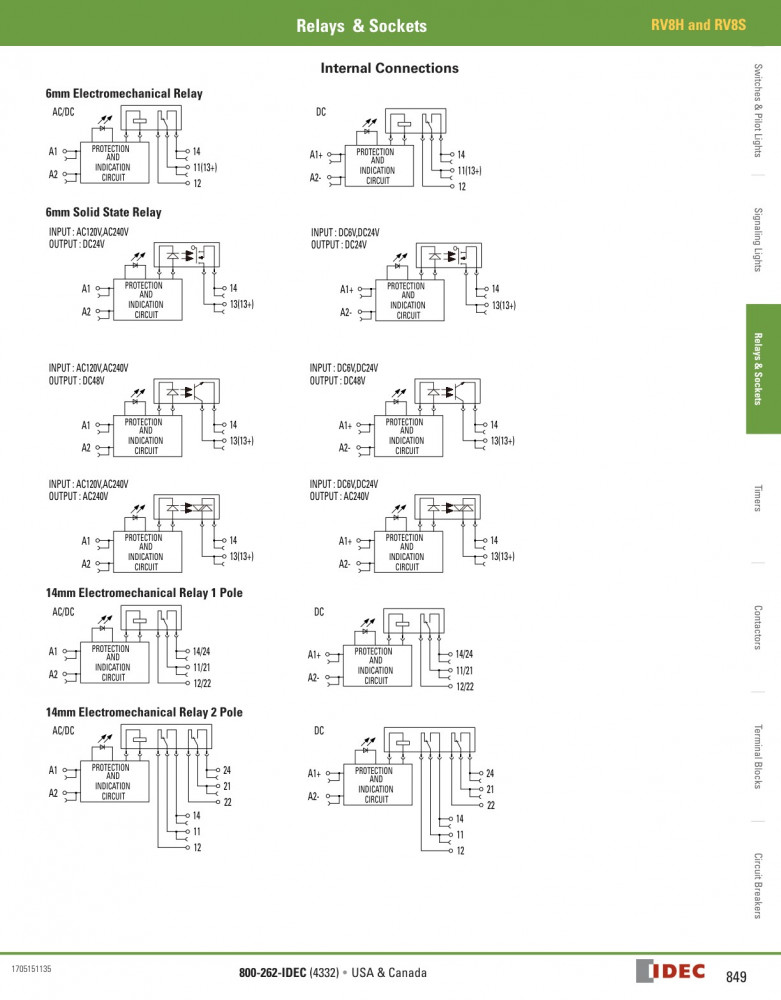 IDEC RV8 documentation page 10