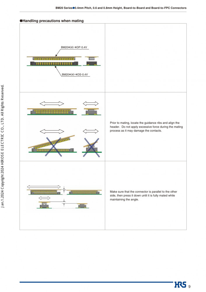 HRS BM20 series datasheet page 9