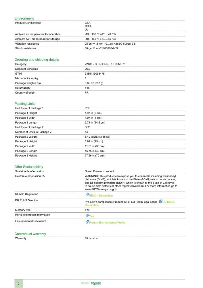 XS9C4A2A2G13 technical document page 2