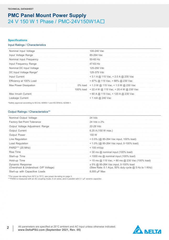 DELTA PMC datasheet page 2