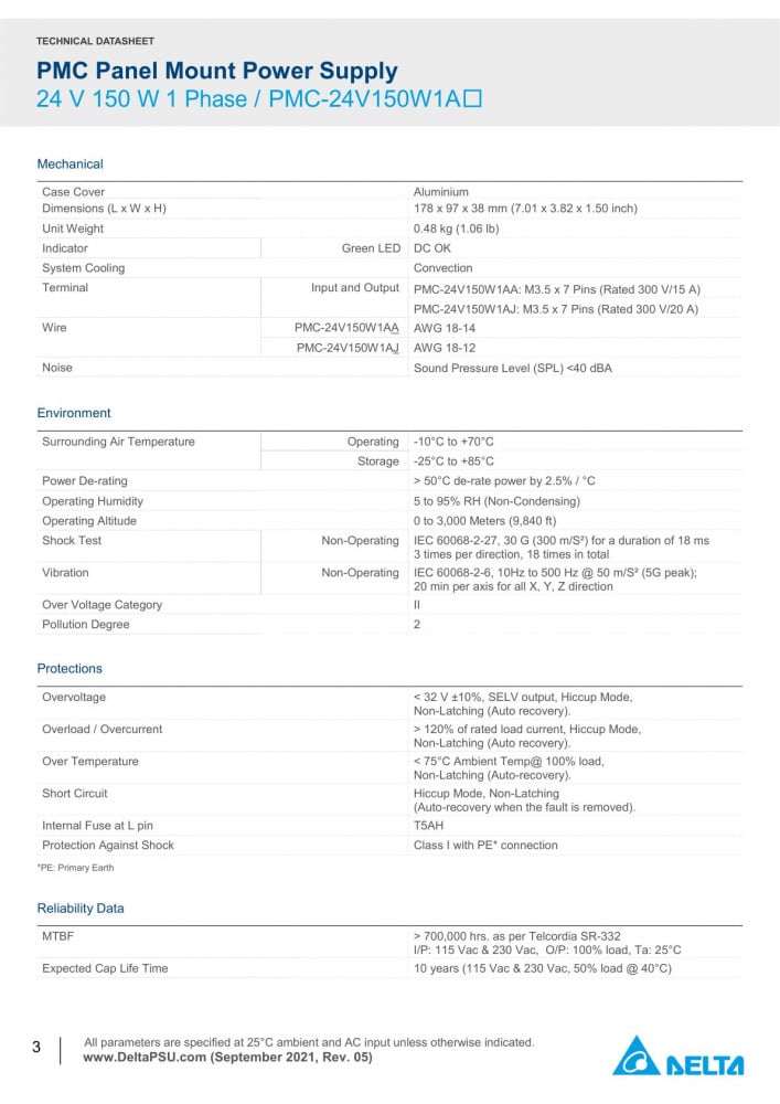DELTA PMC datasheet page 3