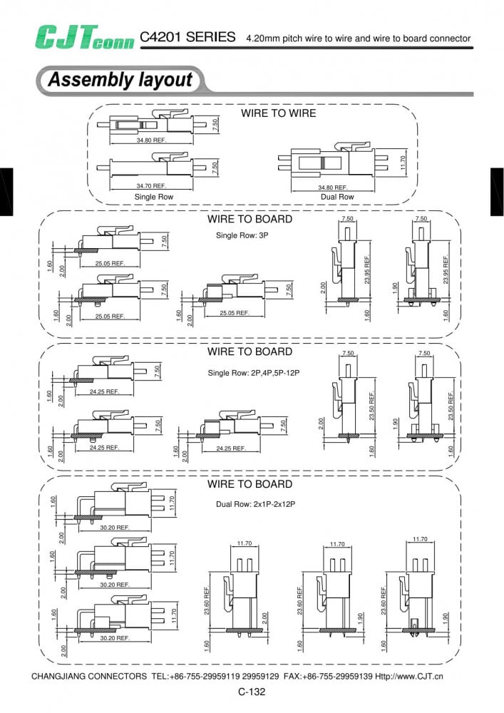 CJT C4201 series technical document page 2