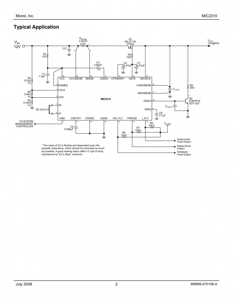 MIC2310 datasheet page 2