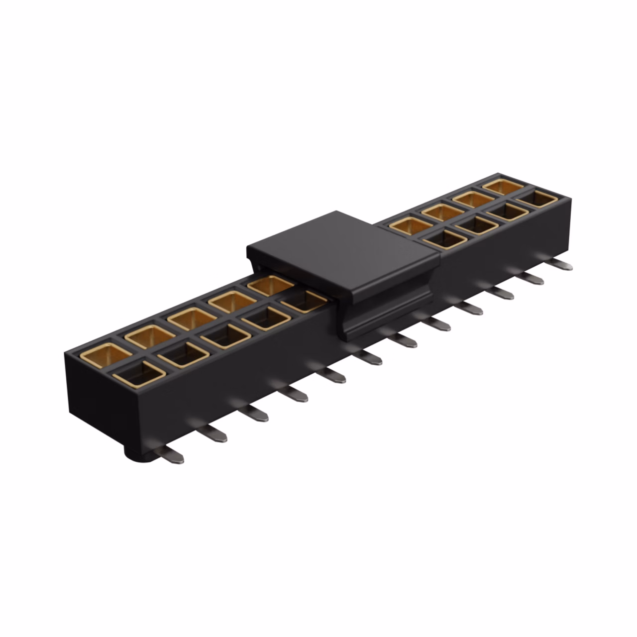 2.00mm Pitch Milli-Grid Receptacle, Surface Mount, Bottom Entry, 0.13µm Gold (Au) Plating, 22 Circuits, with Pick-and-Place Cap, with Peg, Tape and Reel, Lead-Free