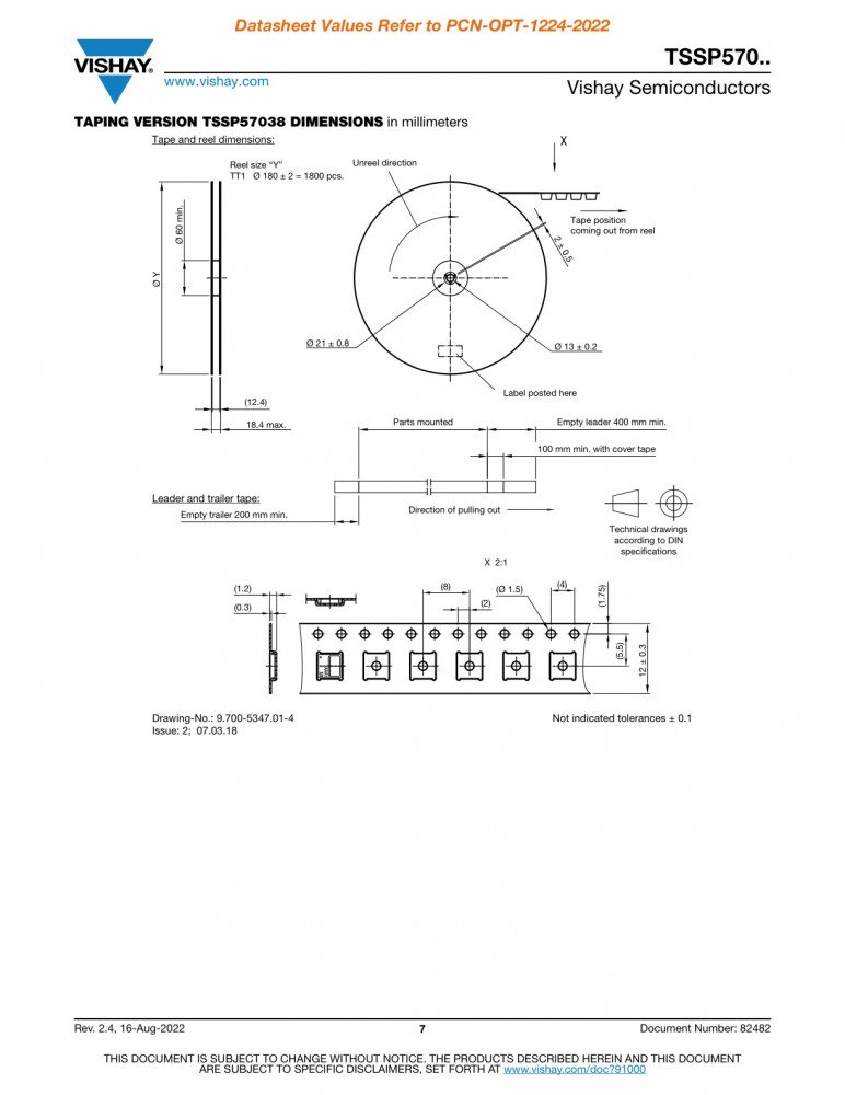 TSSP57038HTT1 datasheet page 7