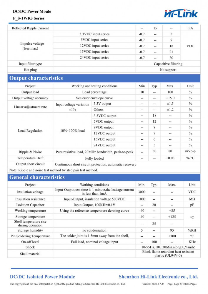 F0503S-1WR3L datasheet page 3