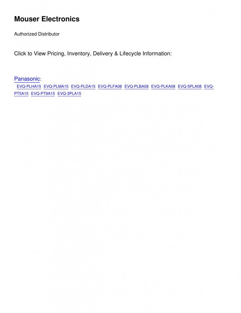 EVQPT9A15 datasheet page 9
