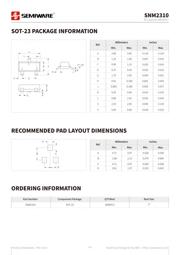 SNM2310 technical document, page 4