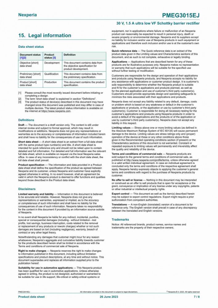 PMEG3015EJ datasheet page 7