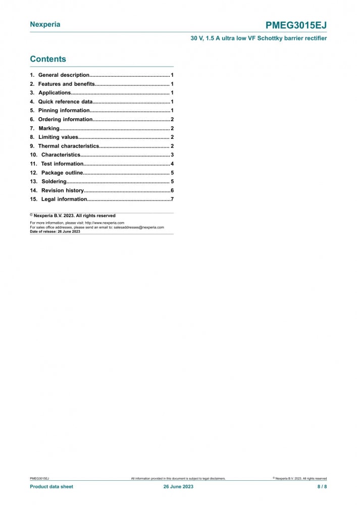 PMEG3015EJ datasheet page 8