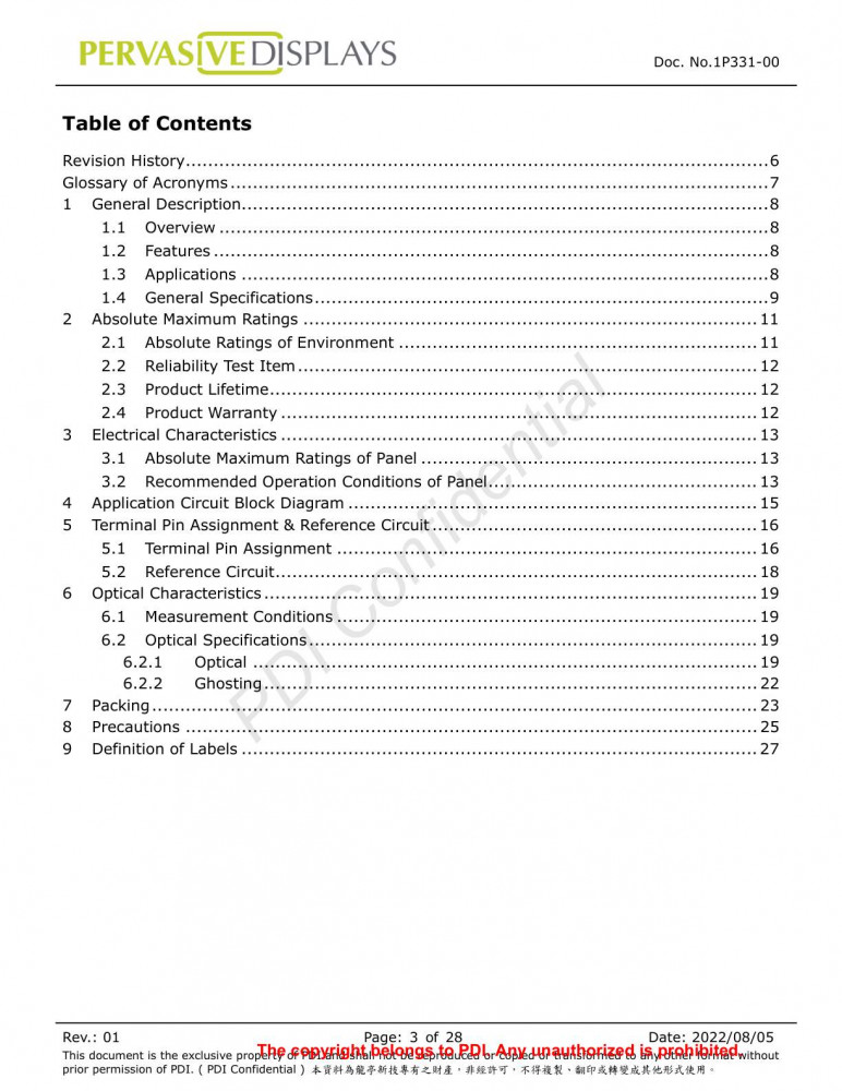E2213PS0E1 specification page 3