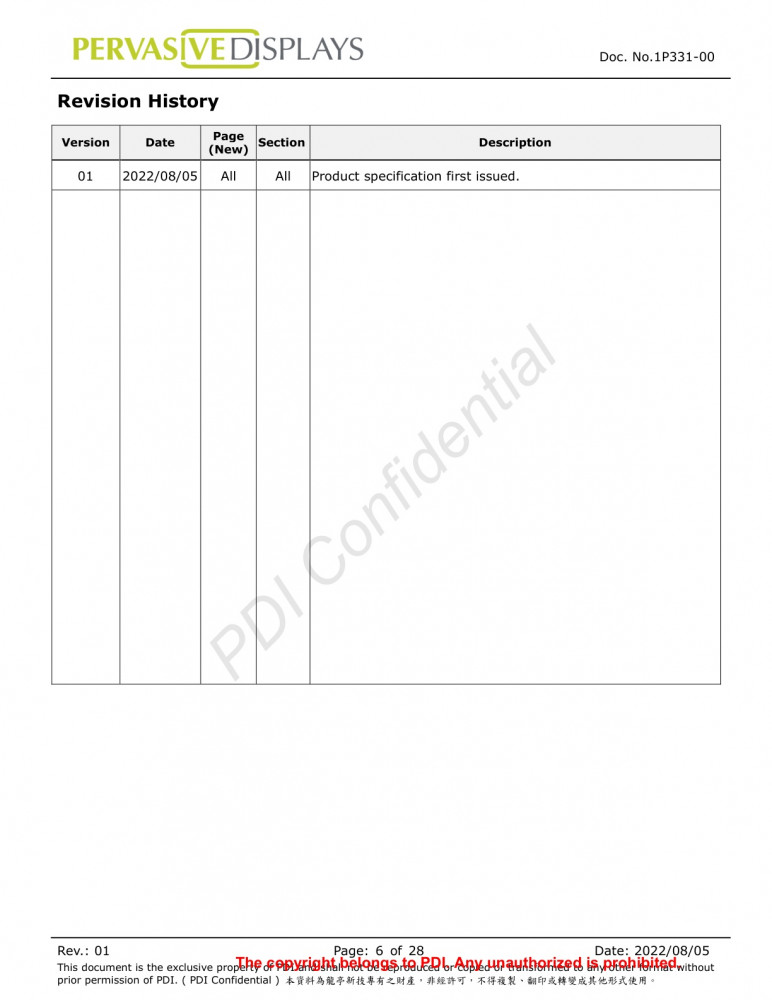 E2213PS0E1 specification page 6
