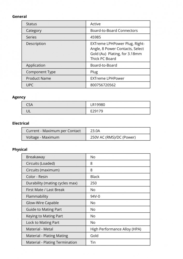 MOLEX 459858911 document page 2