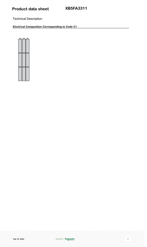 XB5FA3311 technical document page 7