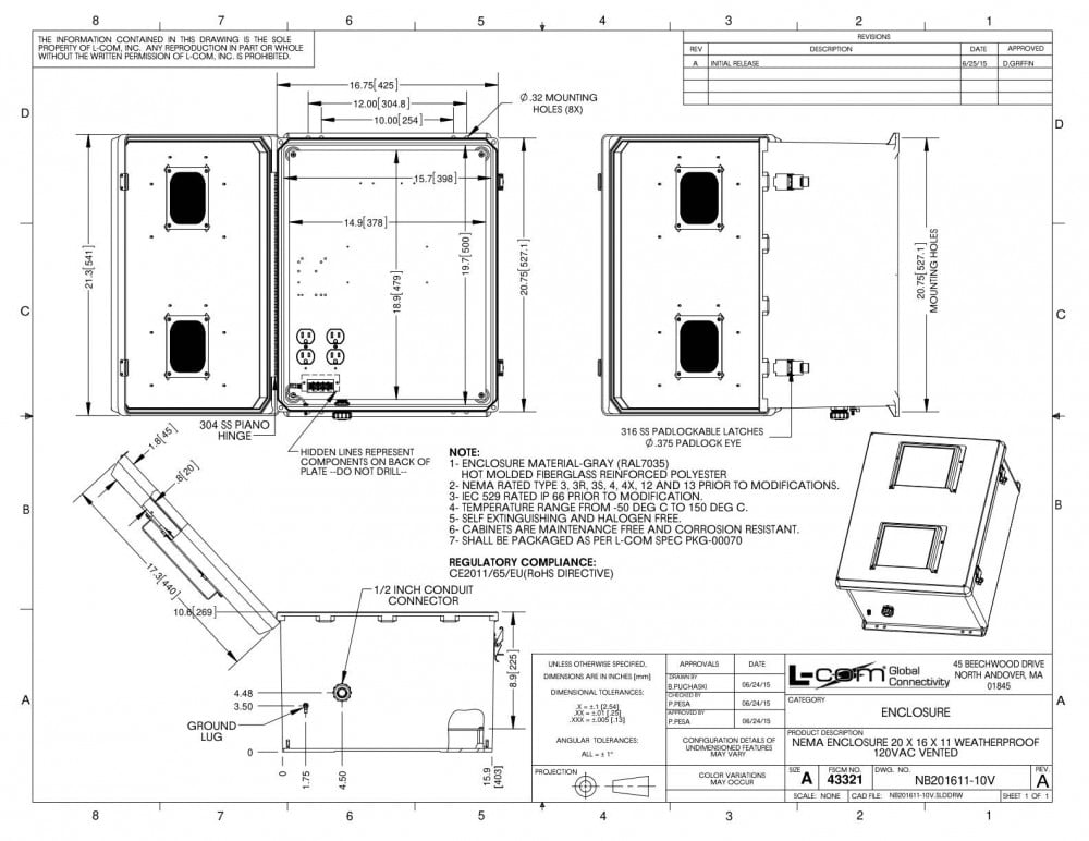 NB201611-10V technical document page