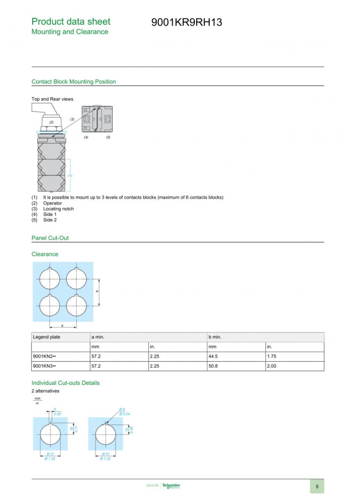 9001KR9RH13 technical document page 5