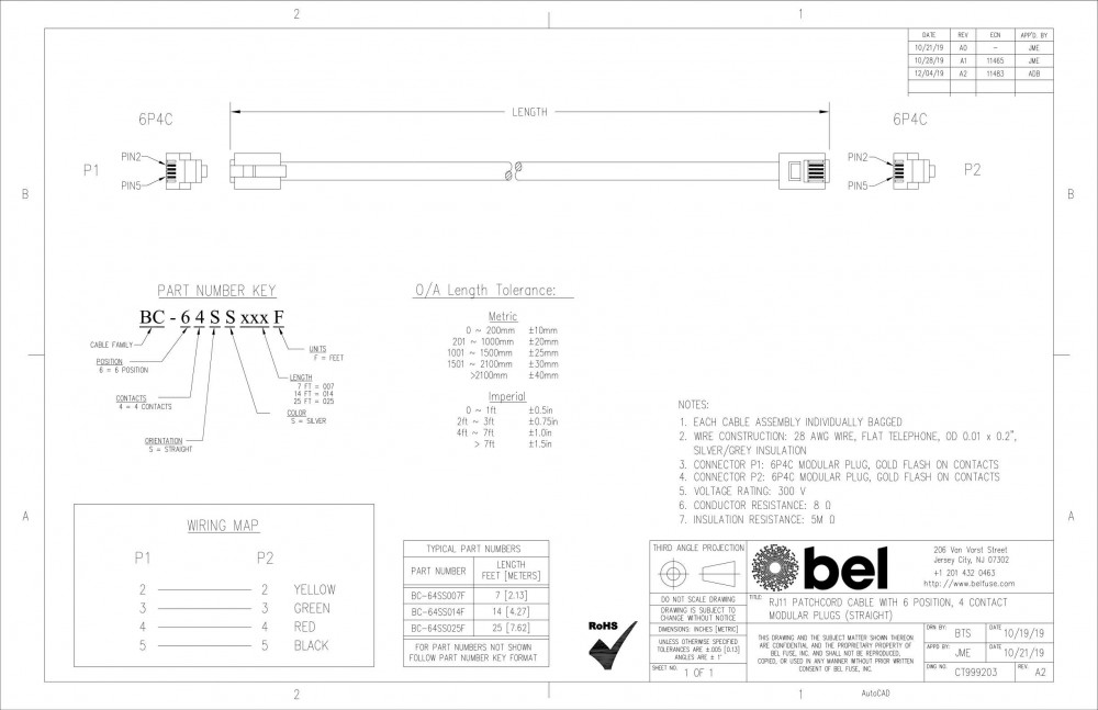 BC-64SS007F technical drawing