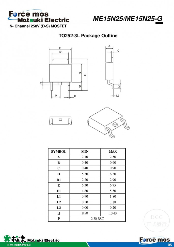 ME15N25-G datasheet page 5