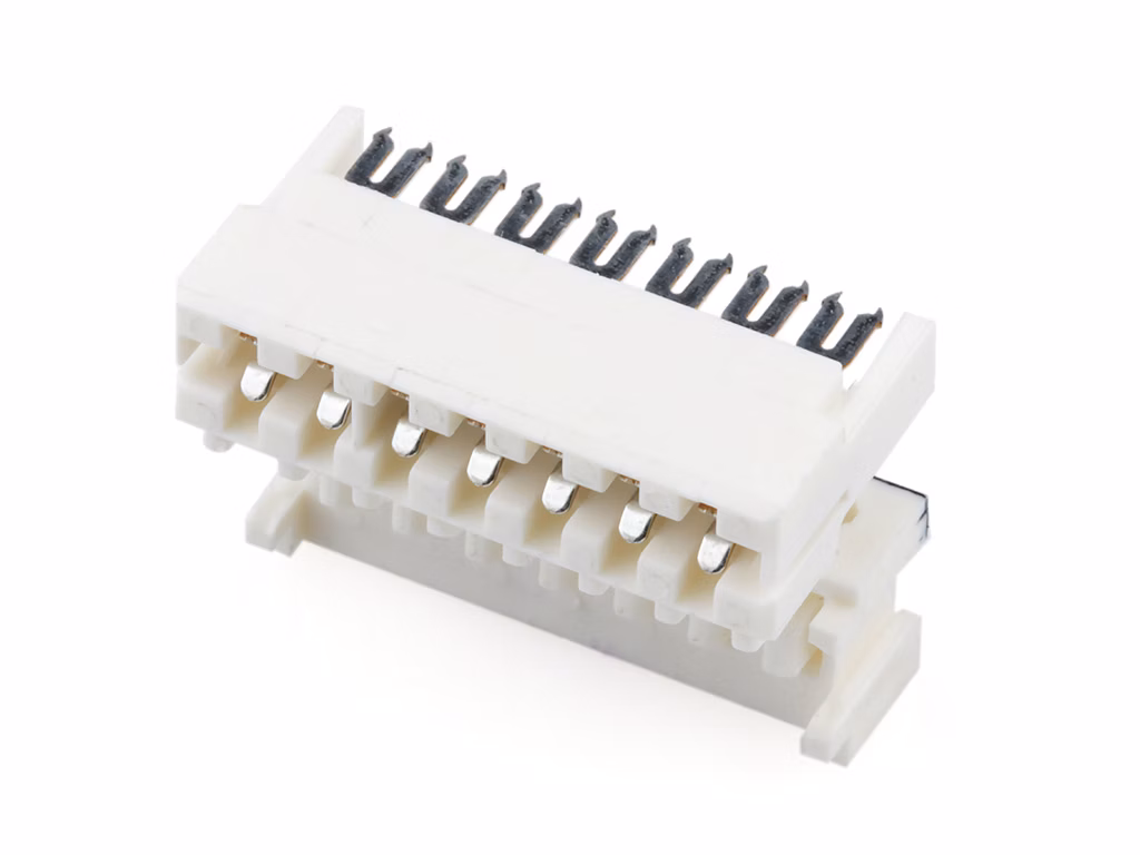 SL Wire-to-Board Header, Surface Mount, Single Row, Vertical, 3.05mm Pocket, Shrouded, 12 Circuits, 0.76µm Gold (Au) Selective Plating