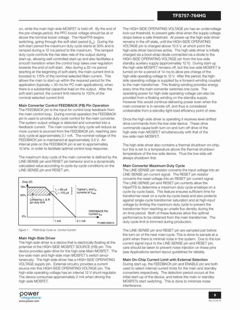 TFS762HG datasheet page 9