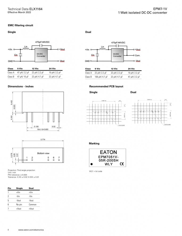 EPM7-1V datasheet page 4