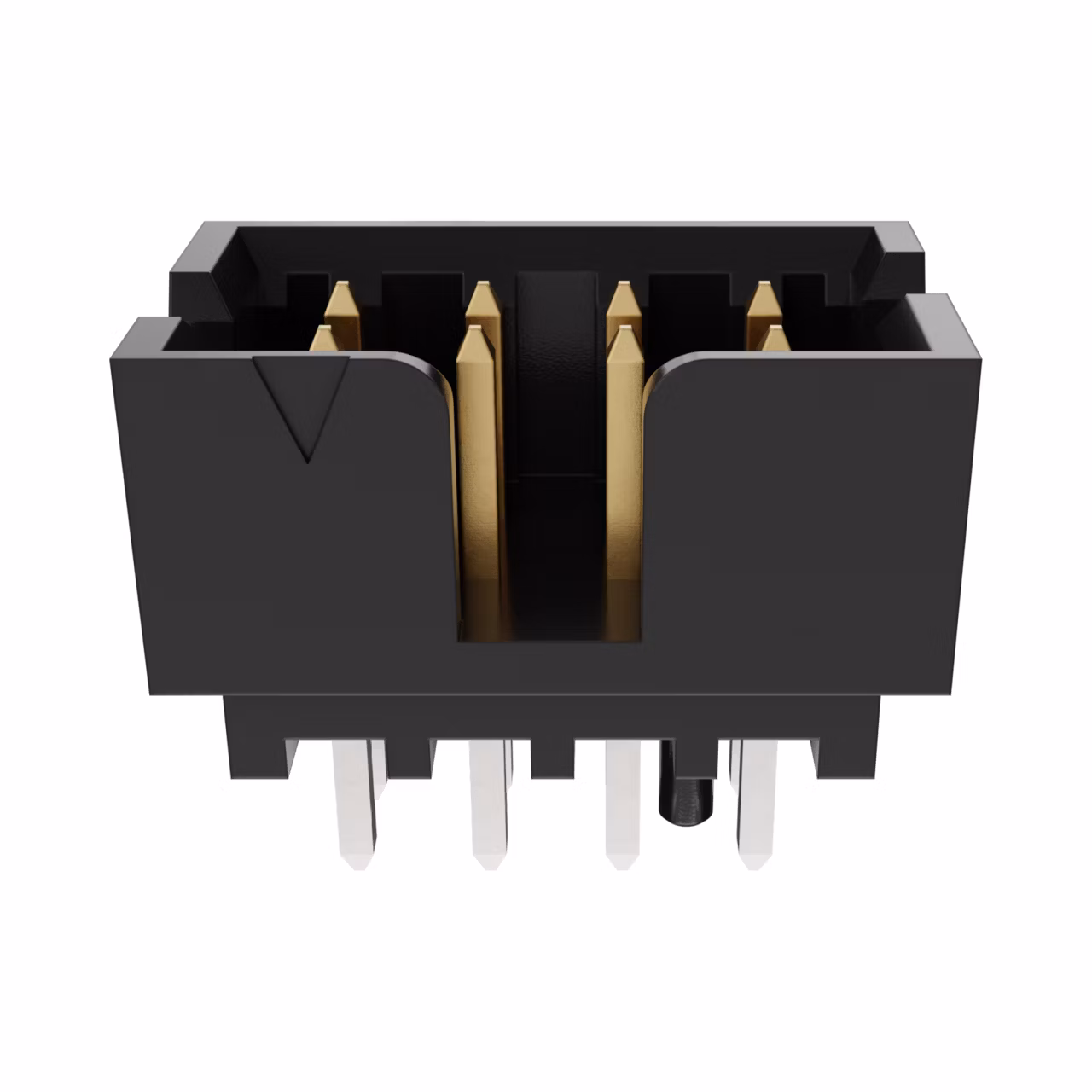 2.00mm Pitch, Milli-Grid PCB Header, Dual Row, Vertical, Through Hole, Shrouded, 8 Circuits, 0.76µm Gold (Au) Plating, 2.50mm Tail Length, Dual Side Slots, Center Polarization, with Peg, Tube for sale
