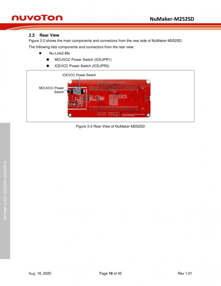 NuMaker-M252SD manual page 10