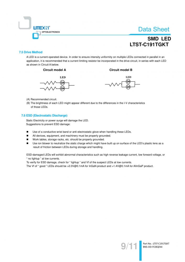 LTST-C191TGKT datasheet page 10