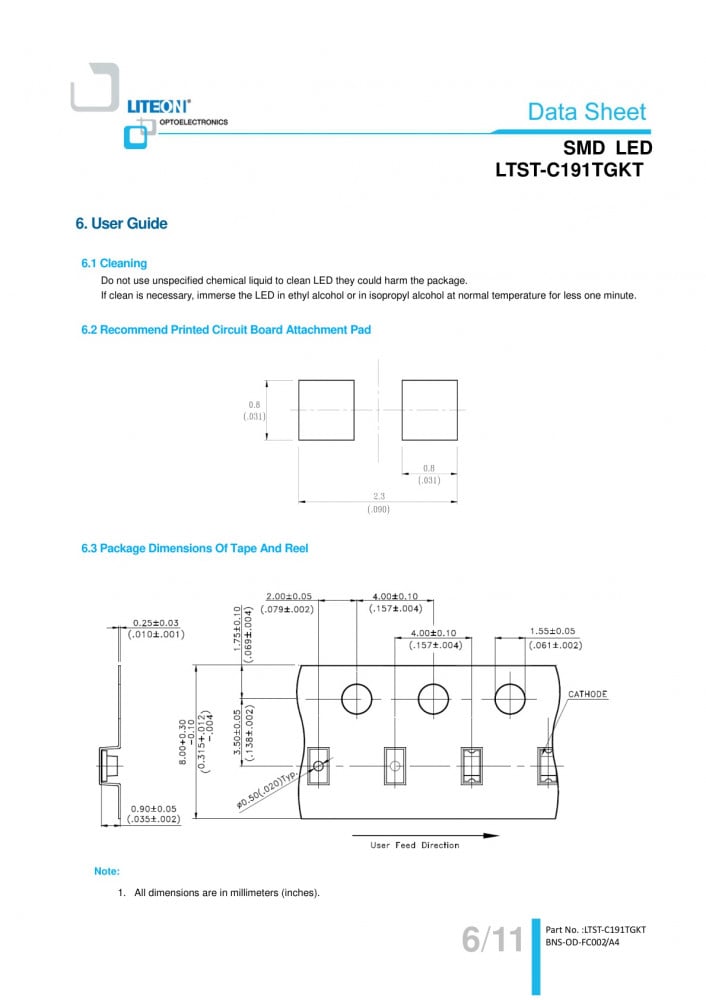 LTST-C191TGKT datasheet page 7
