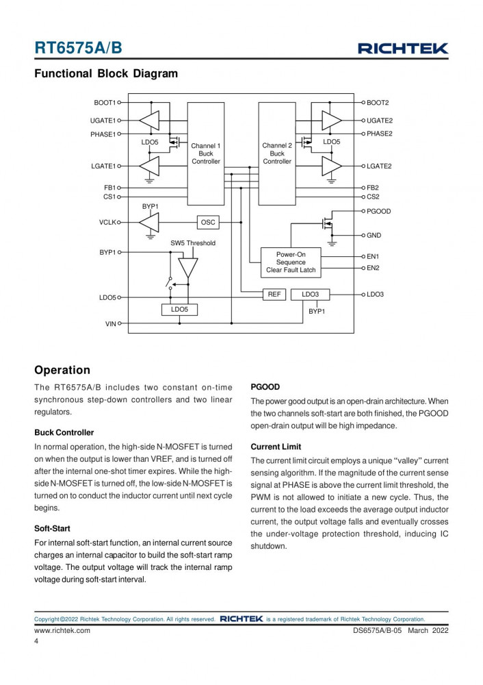 RT6575BGQW(2) datasheet page 4