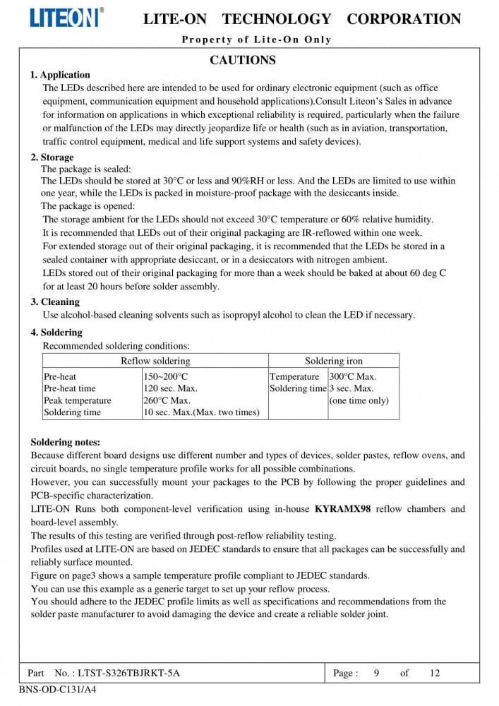 LTST-S326TBJRKT-5A datasheet page 10