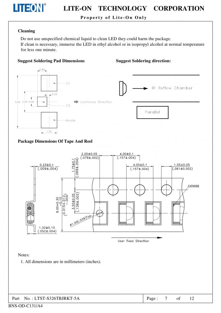 LTST-S326TBJRKT-5A datasheet page 8
