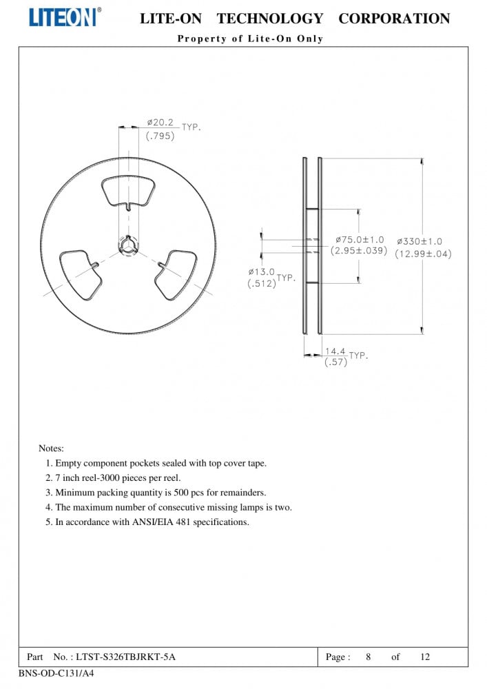 LTST-S326TBJRKT-5A datasheet page 9