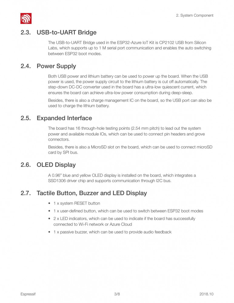 ESP32-Azure IoT Kit hardware design guide page 6