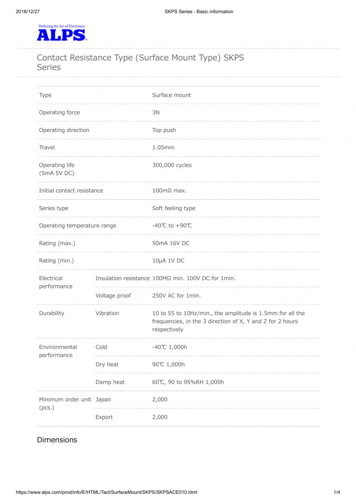 SKPSACE010 product dimensions