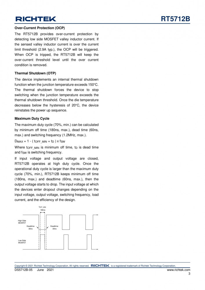 RT5712B datasheet page 3