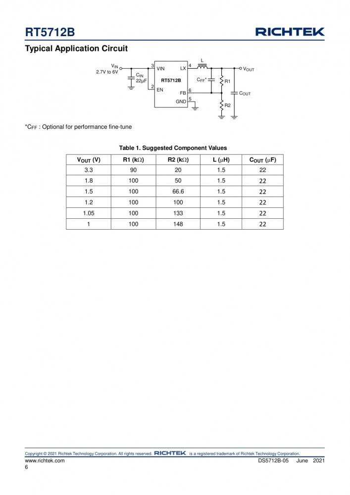 RT5712B datasheet page 6