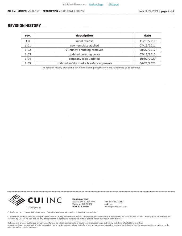 VSUU-150-24 datasheet page 4