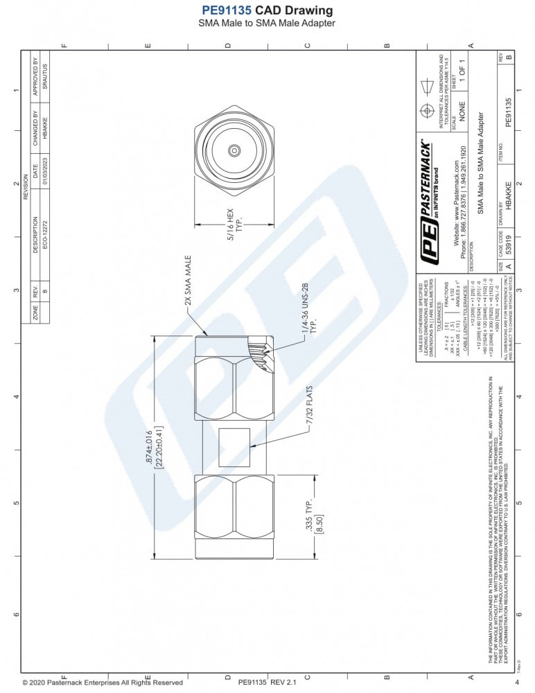 PE91135 technical document page 4