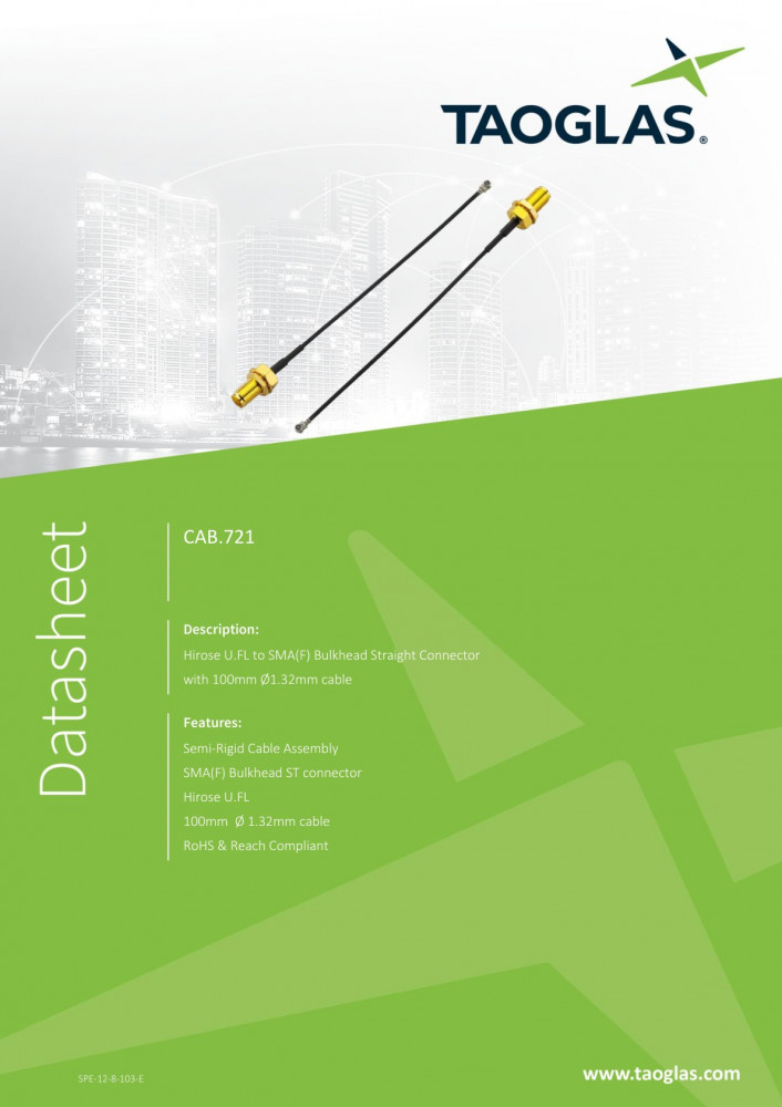 CAB.721 datasheet page 1